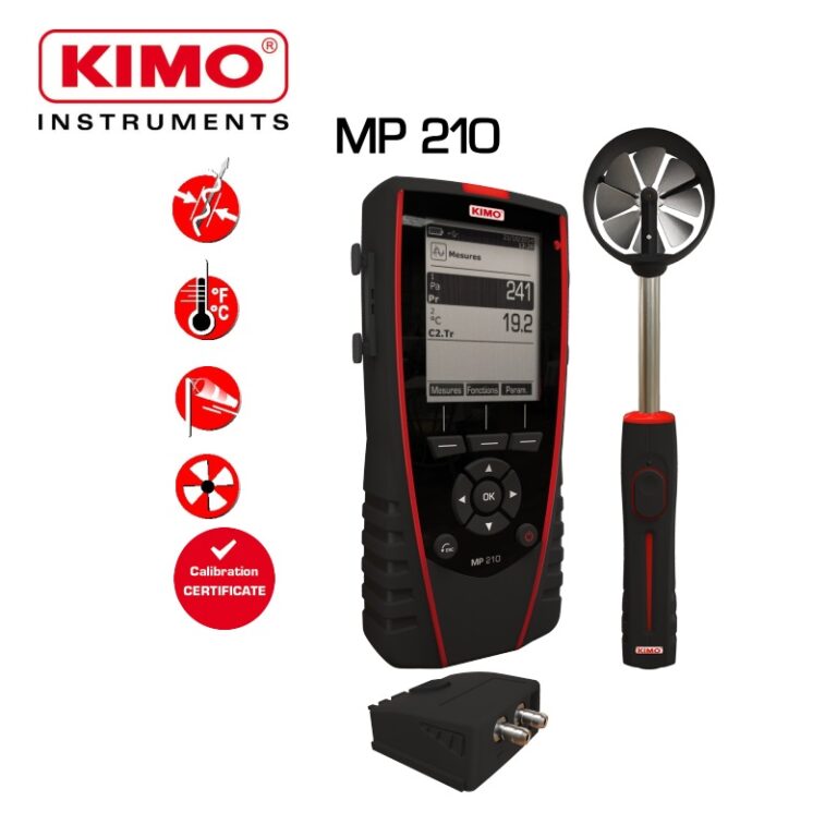 Máy Đo Áp Suất-Nhiệt Độ-Tốc Độ Gió KIMO MP210 » BẢO ANH NTH